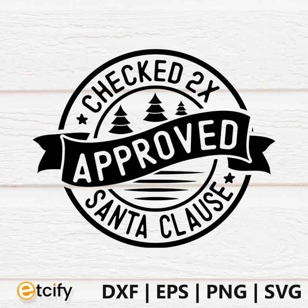 Santa Approved Stamp - Etsy