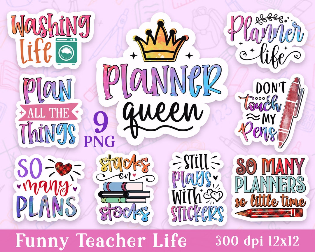 Funny Teacher Life Sticker Png, Teacher Sticker Png, Happy Teacher Day ...