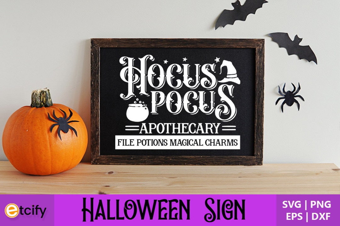 Hocus Pocus Sign Svg, Halloween Sign Svg, Welcome Svg, Porch Sign Svg ...