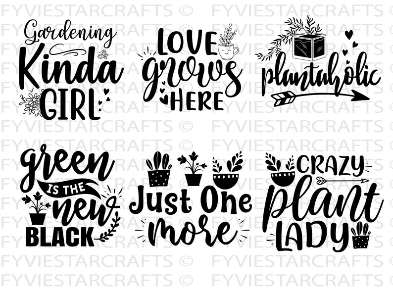 Plant Lover SVG Bundle, Plant Quotes Svg, Garden Svg, Garden SVG Bundle ...