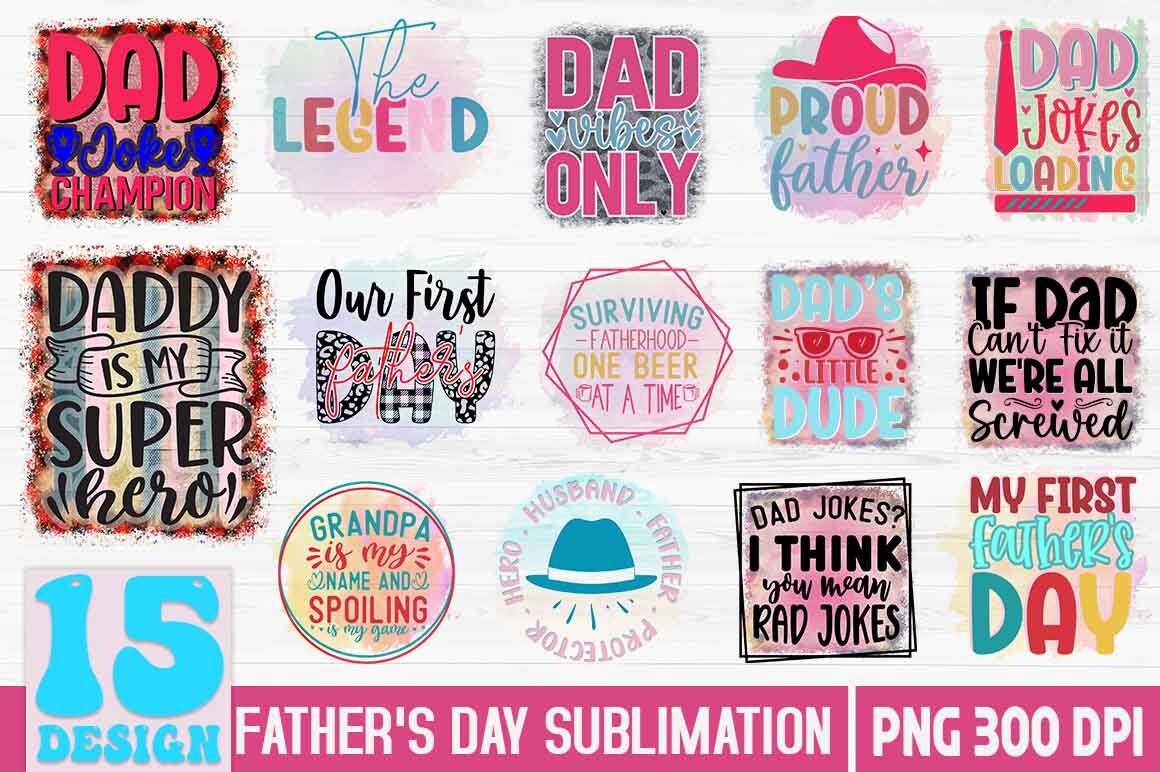 Fathers Day Mega Bundle, Happy Father's Day Bundle, Dad Bundle, Dad Svg ...