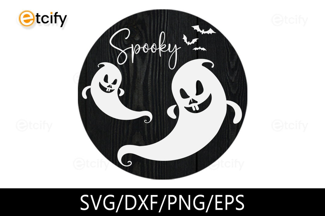 Spooky Round Sign, Funny Boo Cut Files, Halloween Round Sign, Round ...