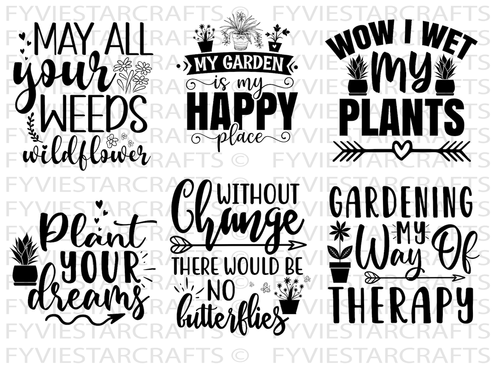 Plant Lover SVG Bundle, Plant Quotes Svg, Garden Svg, Garden SVG Bundle ...