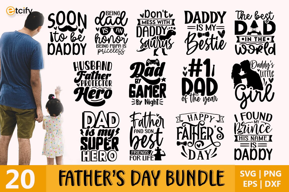 Fathers Day Mega Bundle, Happy Father's Day Bundle, Dad Bundle, Dad Svg ...
