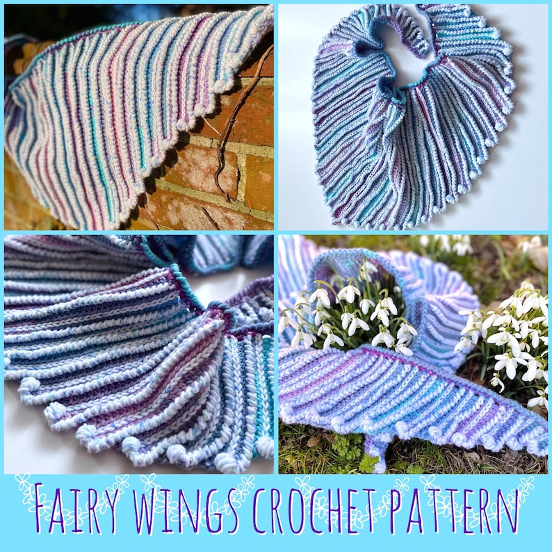 PDF Crochet Pattern Fairy Wings Shawl & Cowl - Etsy