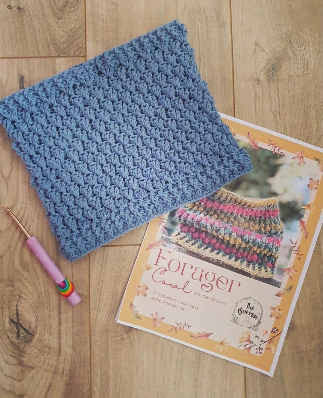 Crochet Pattern - Forager Cowl - PDF UK & US - Etsy