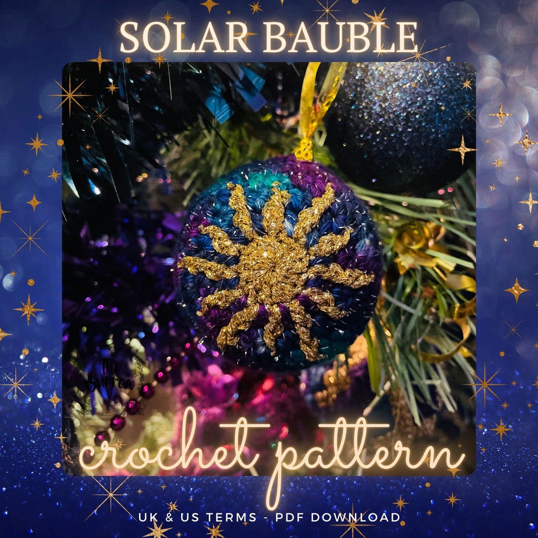 PDF Crochet Pattern - Celestial Solar Bauble - Etsy