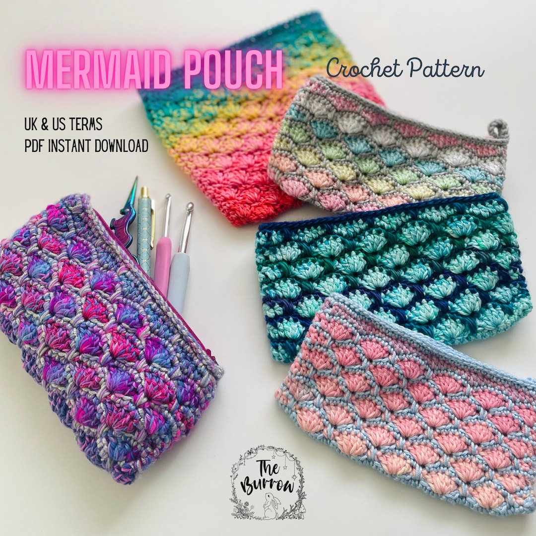 Mermaid Pouch - PDF Crochet Pattern - Etsy