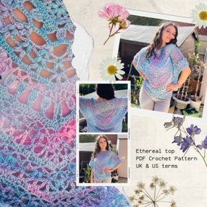 PDF Crochet Pattern - Ethereal Top - Etsy