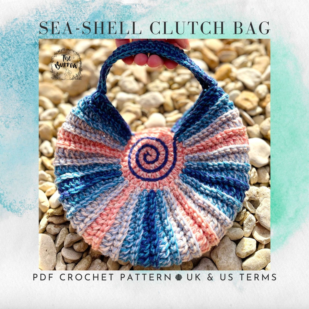 PDF Crochet Pattern - Sea-shell Clutch Bag - Etsy