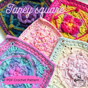 PDF Crochet Pattern - Janey Square - Etsy UK