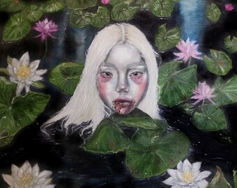 Goth Sad Painting - Etsy
