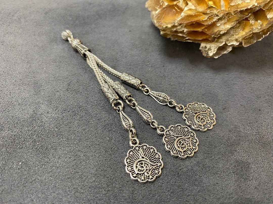 Tasbeeh Tassel, Metal Tesbih Tassel, Rosary Accessory, Tasbih Design ...