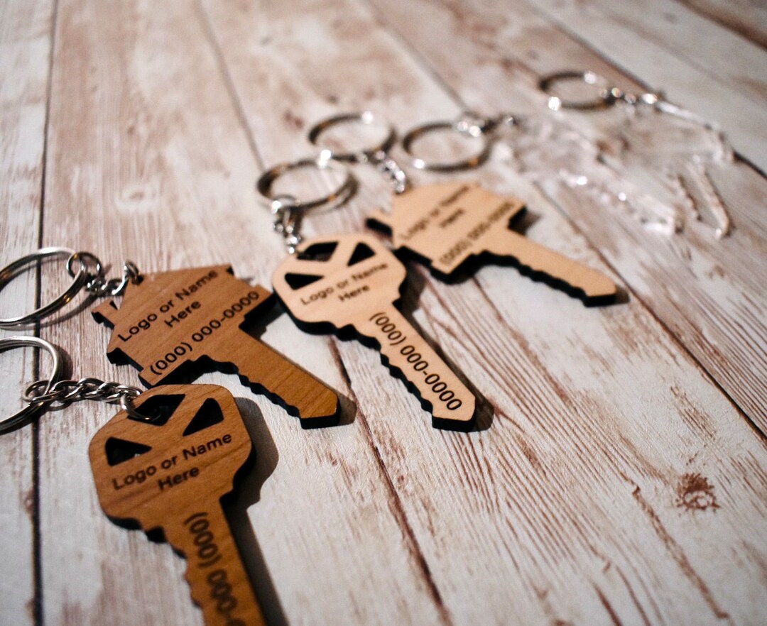 Bulk Set of 10 Business Keychains for Realtor | Interior Designer ...