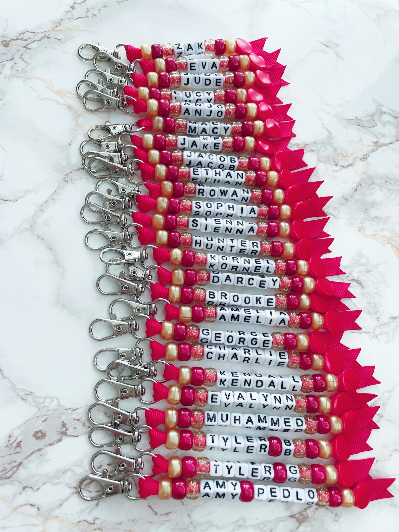 LARGE KEYRING BUNDLE Class Gift Personalised Class Gifts Teacher Gifts ...