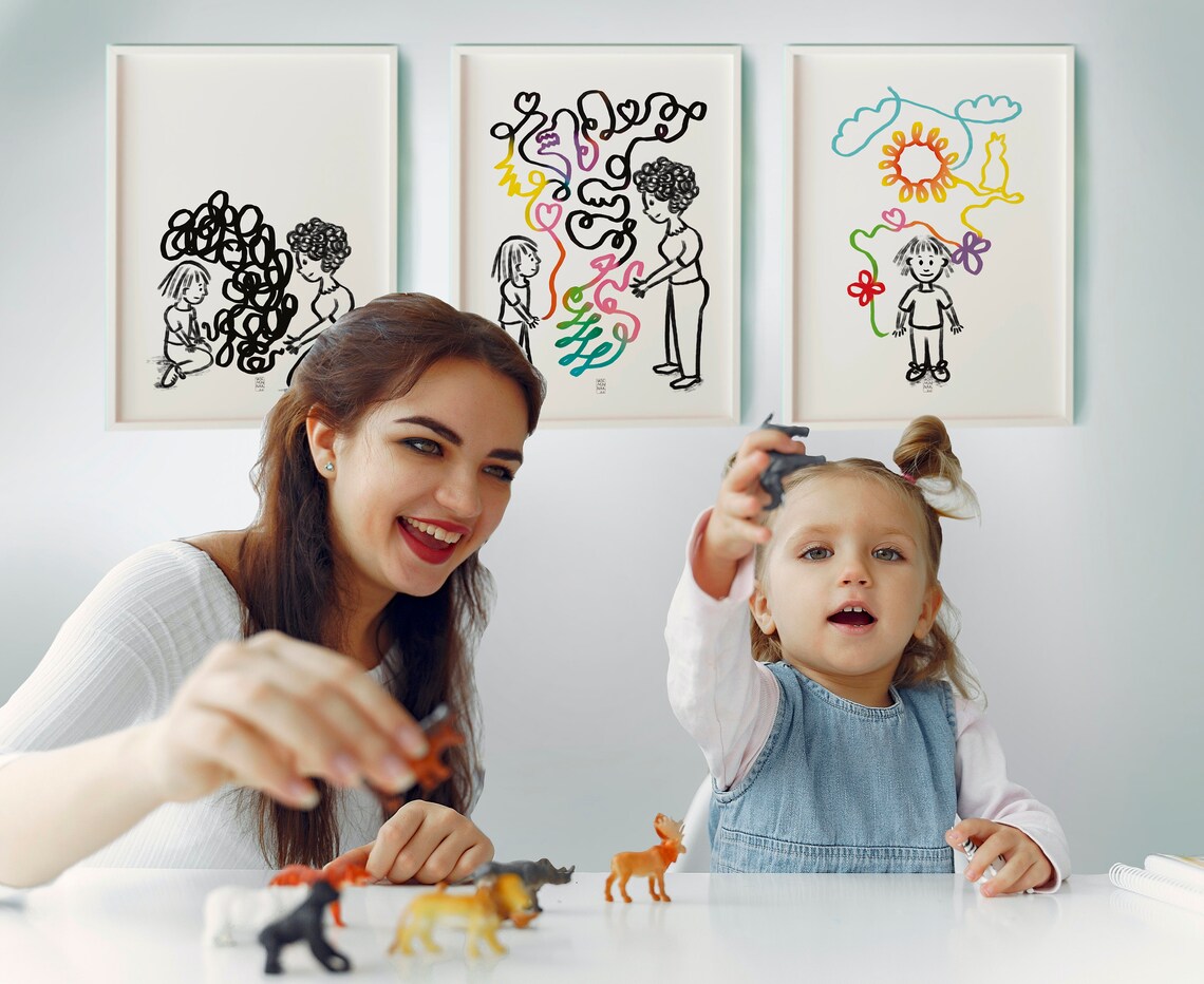 Play Therapy Room Wall Art Play Therapy Posters Play | Etsy UK