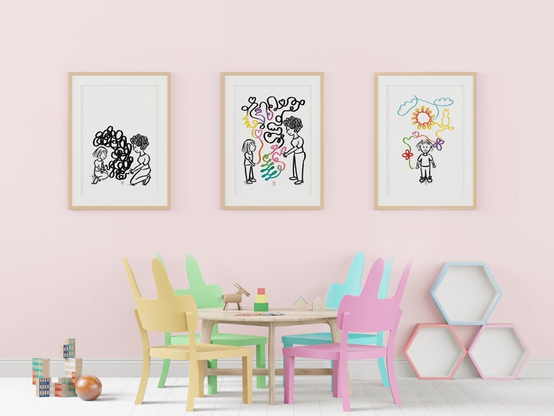 Play Therapy Poster Set | Counsellor Wall Decor | Play Therapist Office ...