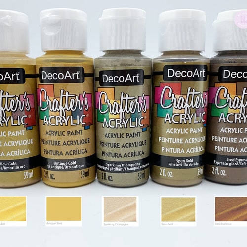 Decoart Dazzling Metallic Acrylic Craft Paints. 2oz / 59ml - Etsy UK