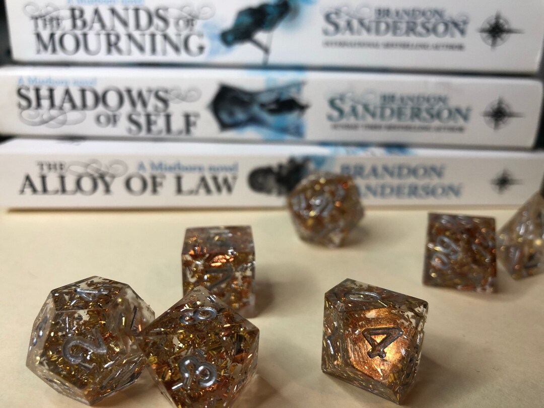 Allomancer - Mistborn Inspired Dice - Sharp Edged Custom Made ...