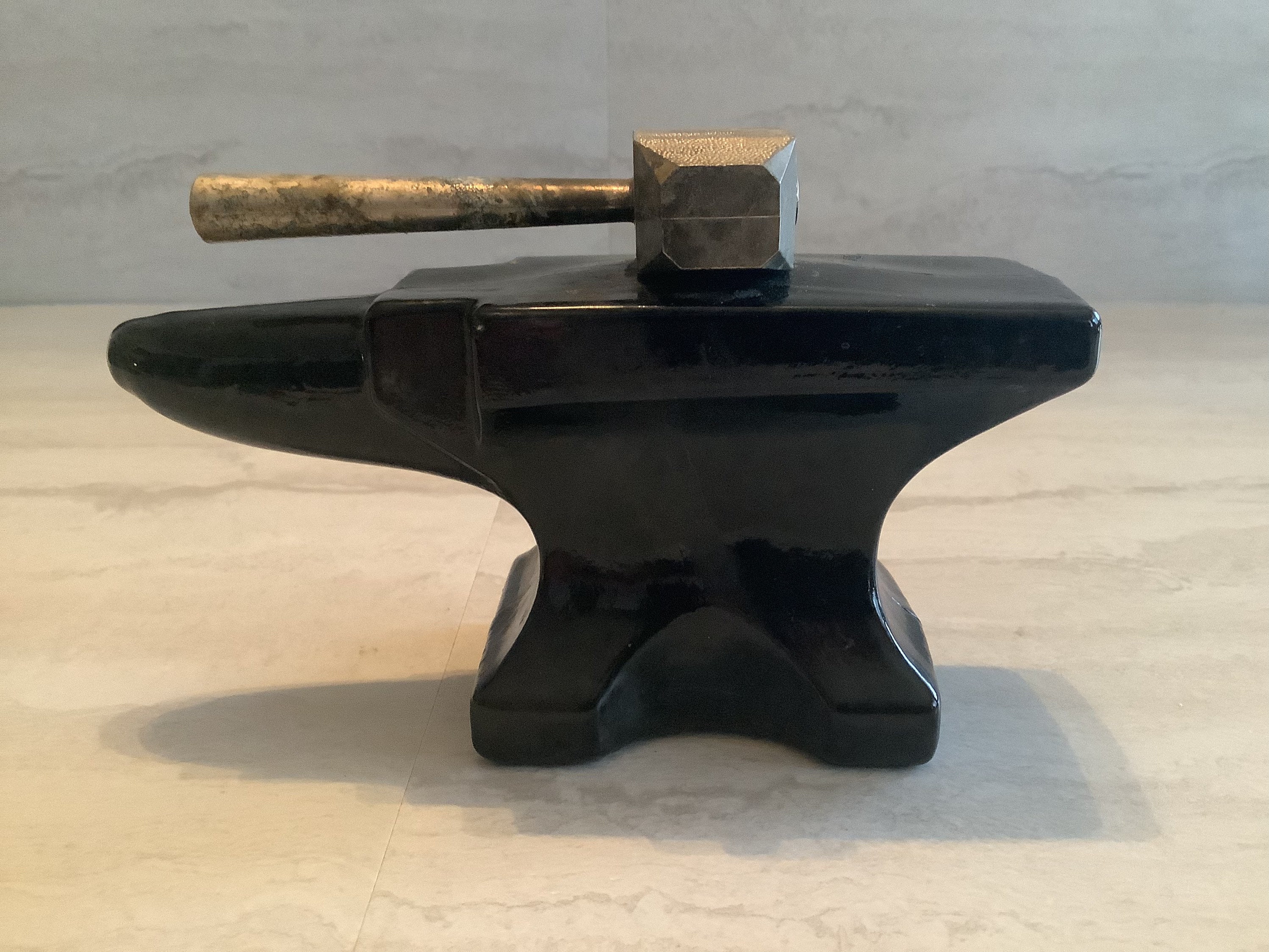 Vintage Avon Products, Inc. Blacksmith Anvil Black Glass After Shave ...