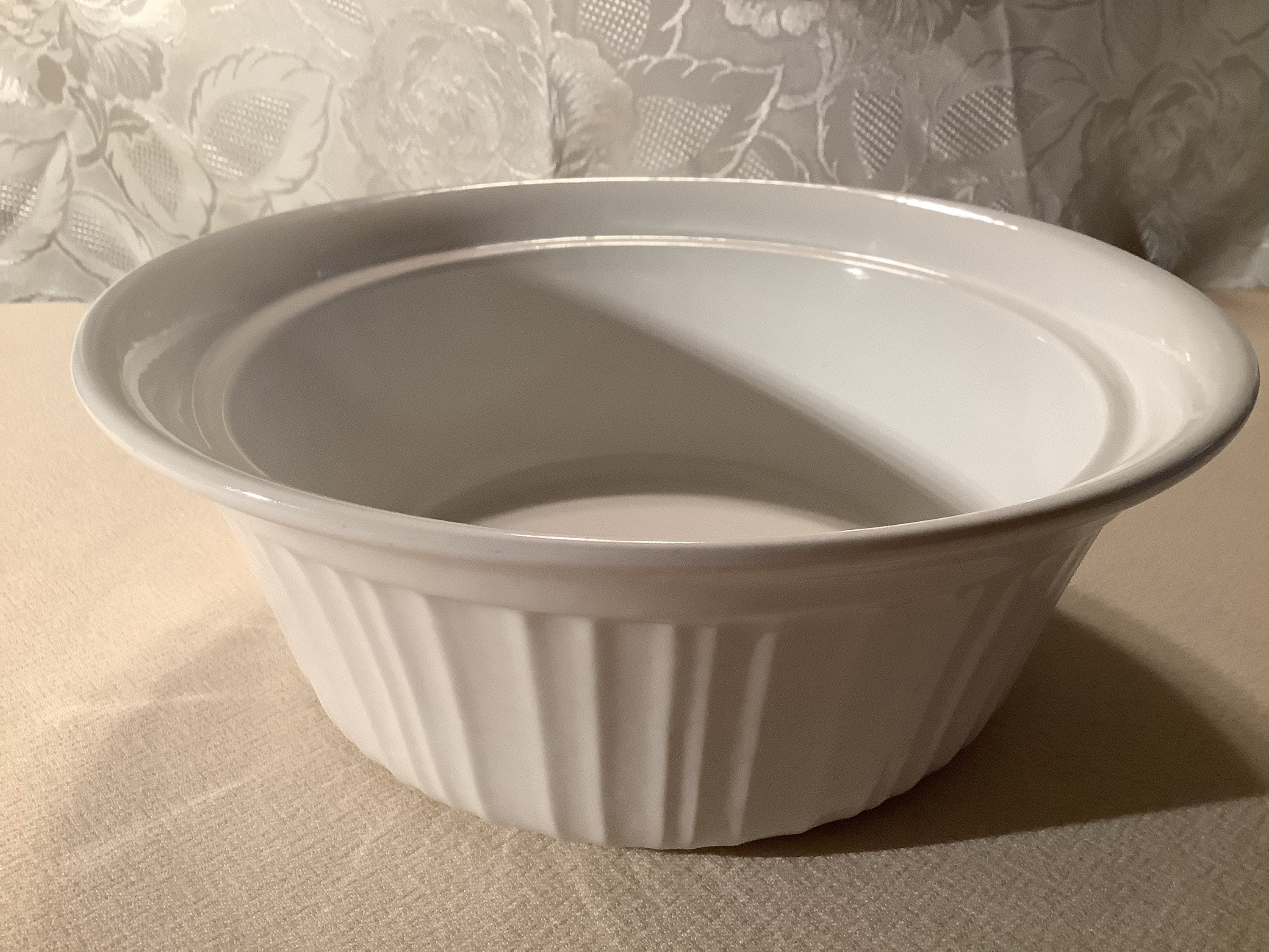 Vintage Corning Ware French White Stoneware 2 Quart Round Casserole ...