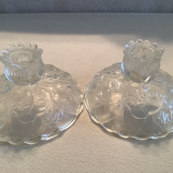 Fenton Water Lily Candle Holder - Etsy