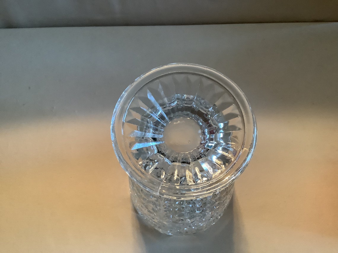 Vintage Anchor Hocking Wexford Pattern Clear Glass Flower Vase - Etsy