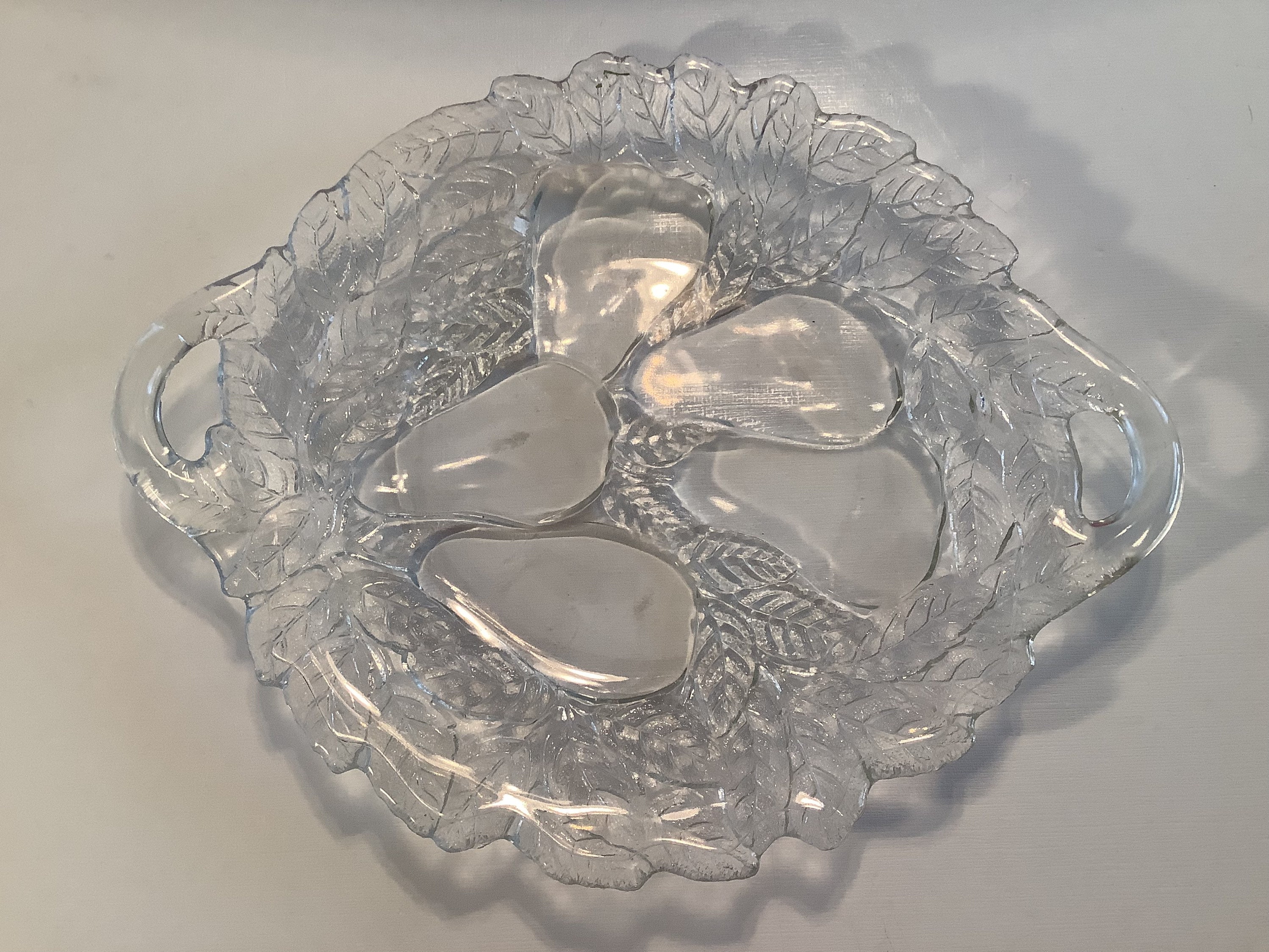 Vintage Indiana Glass Clear Glass Tiara Pattern Serving - Etsy