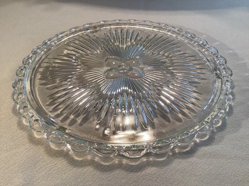 Vintage Princess House Heritage Pattern Footed Clear Glass - Etsy