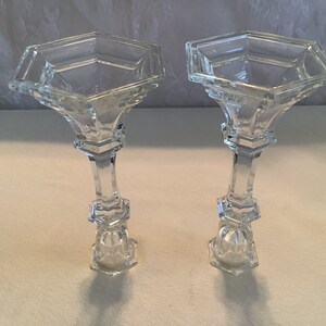 Vintage Toscany Collection 24% Lead Crystal Clear Crystal Taper Candle ...