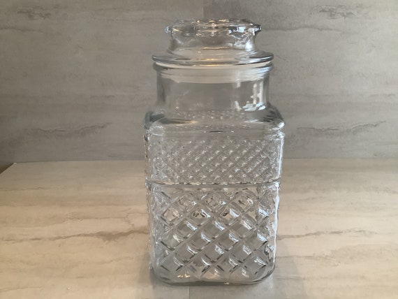 Vintage Anchor Hocking Wexford Pattern Clear Glass Extra Large - Etsy