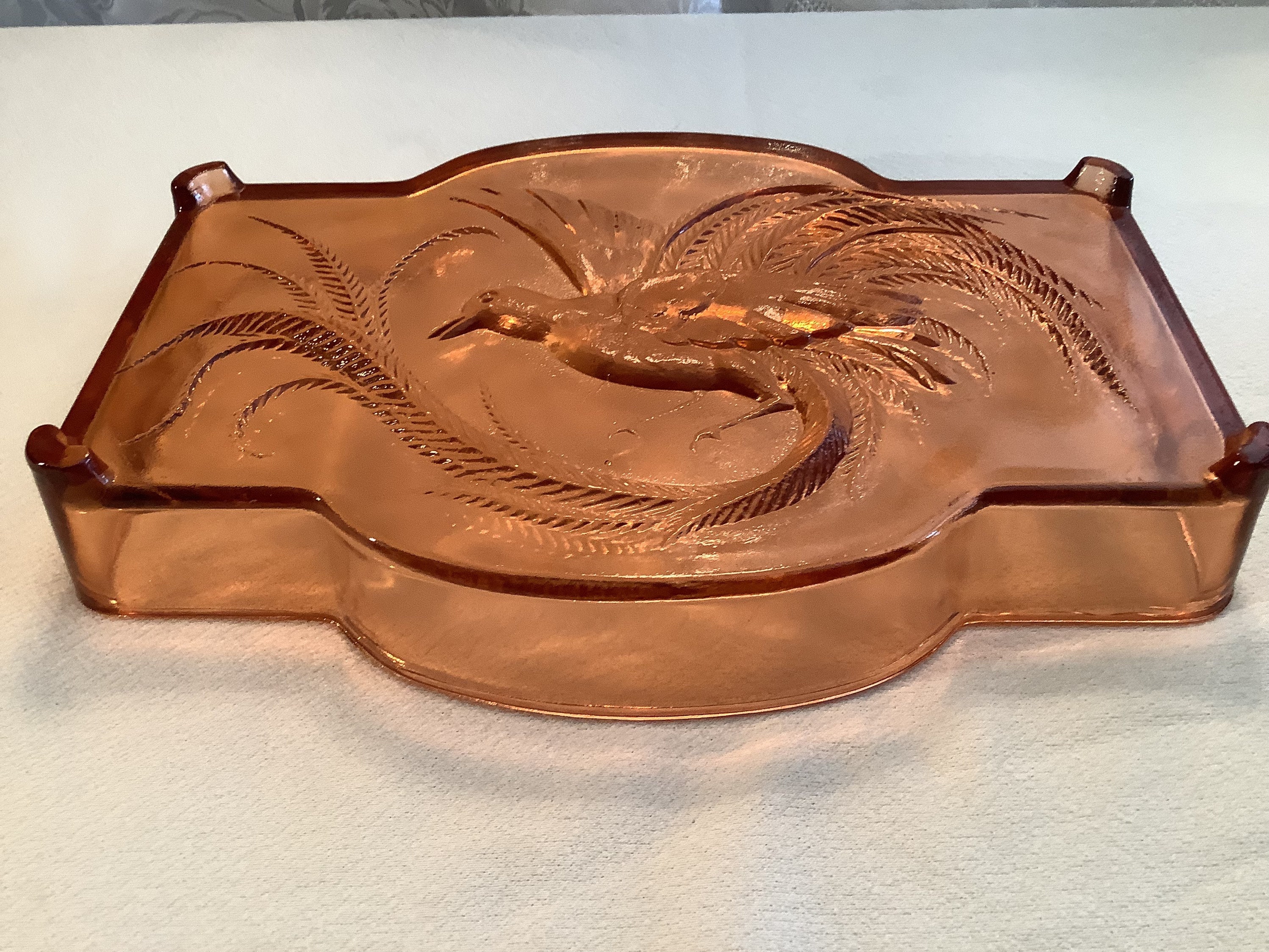 Vintage Indiana Glass Bird of Paradise Pattern Tiara | Etsy