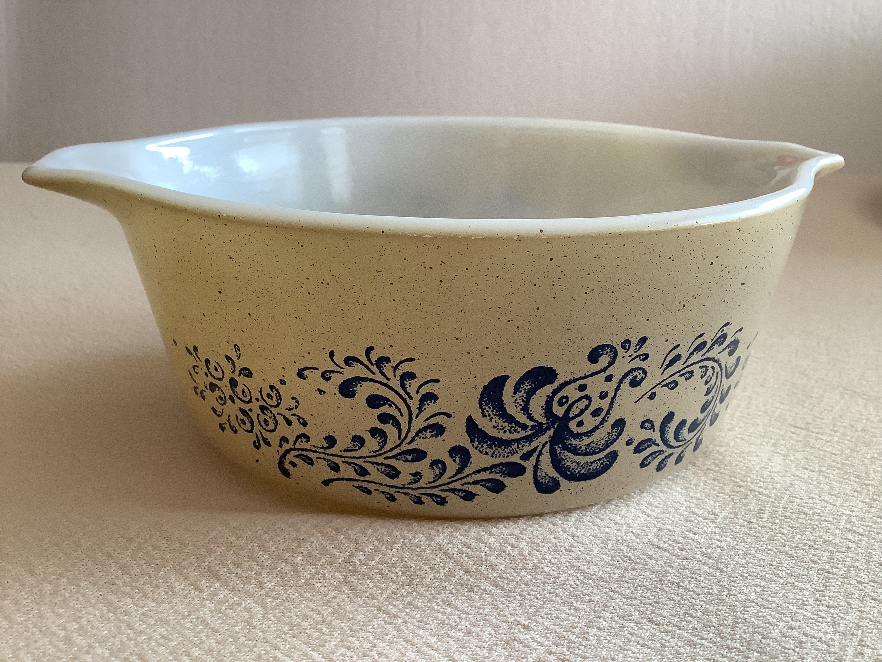 Vintage Corning 472-B Homestead Pattern Tan and White 1 1/2 - Etsy