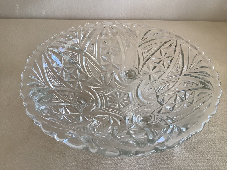 Vintage Anchor Hocking AHC26 Pattern Clear Pressed Glass 3 - Etsy