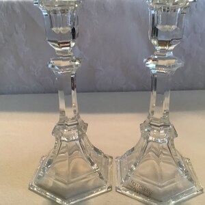 Vintage Toscany Collection 24% Lead Crystal Clear Crystal Taper Candle ...