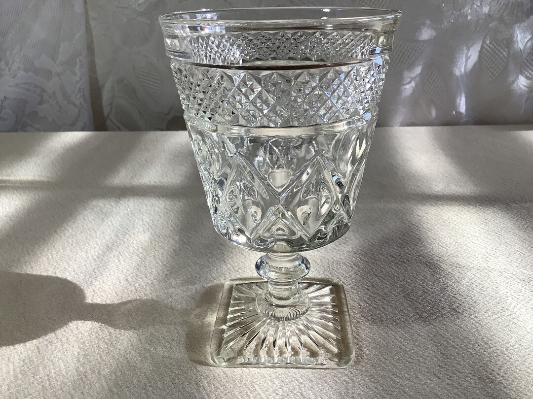Vintage Imperial Glass Ohio Cape Cod Clear Pattern Water or Iced Tea ...