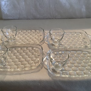 Vintage Federal Glass Yorktown colonial Pattern Clear Glass - Etsy