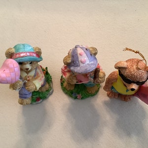 Bear Figurine Collectors!! Collection of 3 Resin Bear Figurines One ...