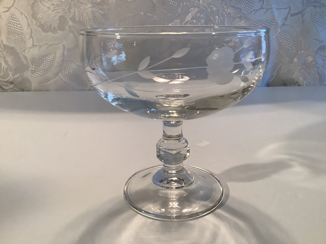 Vintage Princess House Heritage Collection Clear Crystal Dessert ...