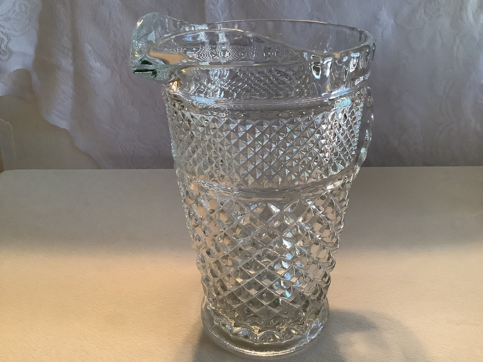 Vintage Anchor Hocking Wexford Pattern Cold Beverage Pitcher in a ...