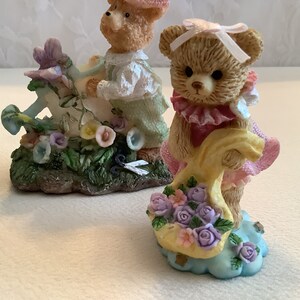 Bear Figurine Collectors!! Collection of 3 Resin Bear Figurines With ...