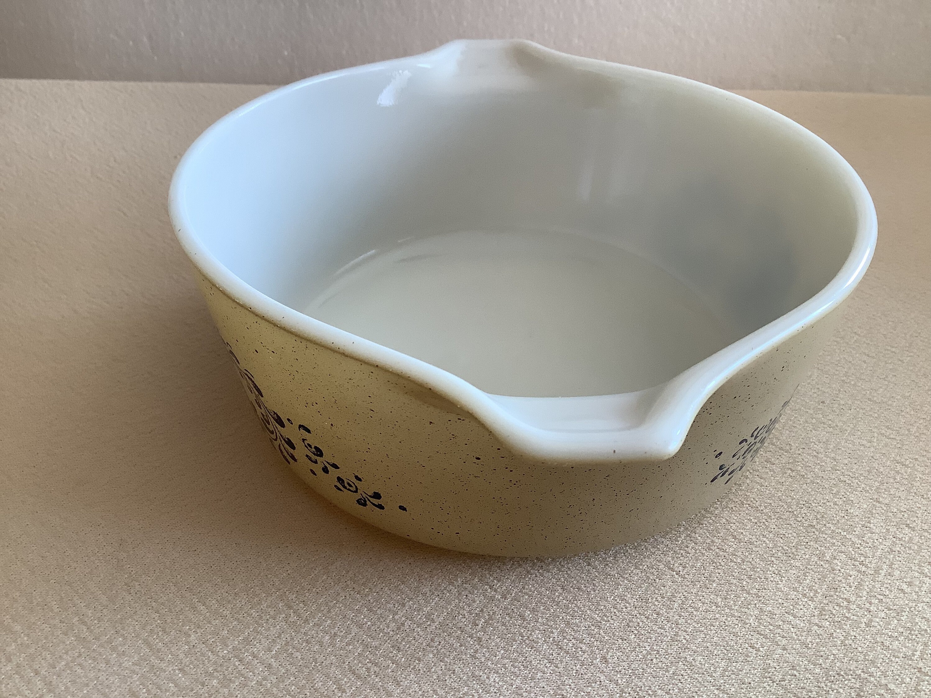 Vintage Corning 472-B Homestead Pattern Tan and White 1 1/2 - Etsy