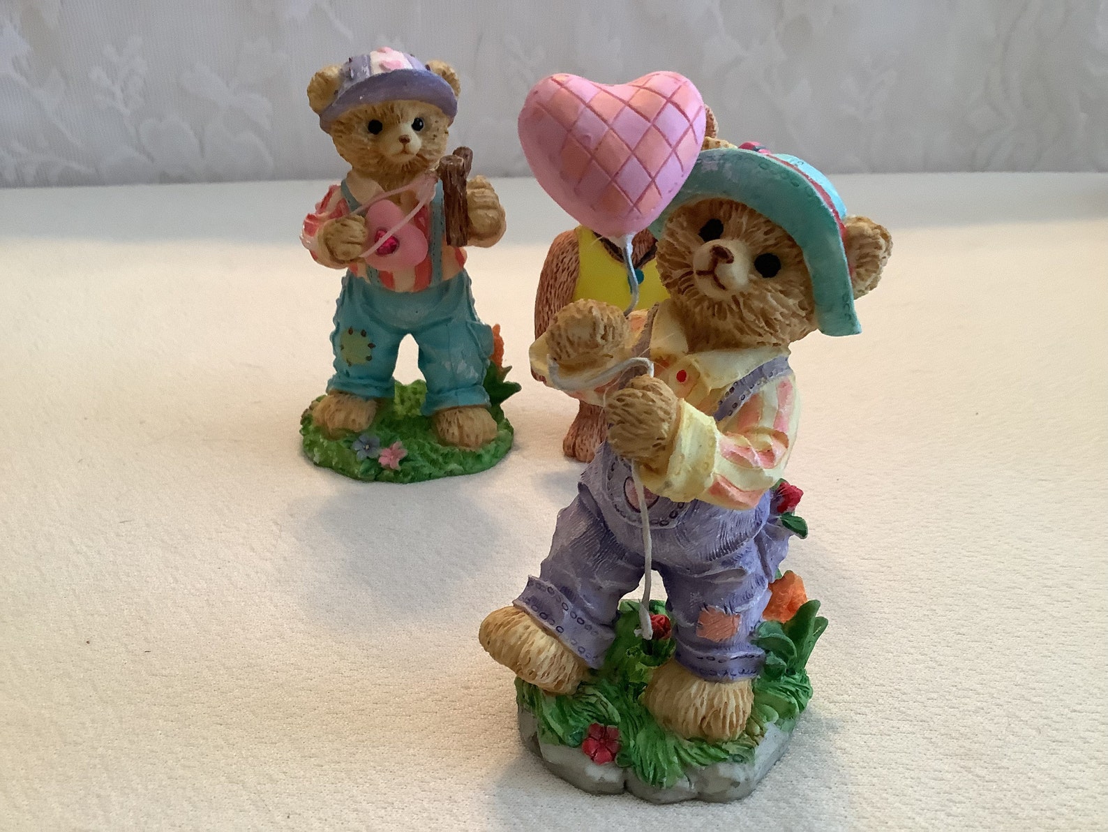 Bear Figurine Collectors Collection of 3 Resin Bear - Etsy
