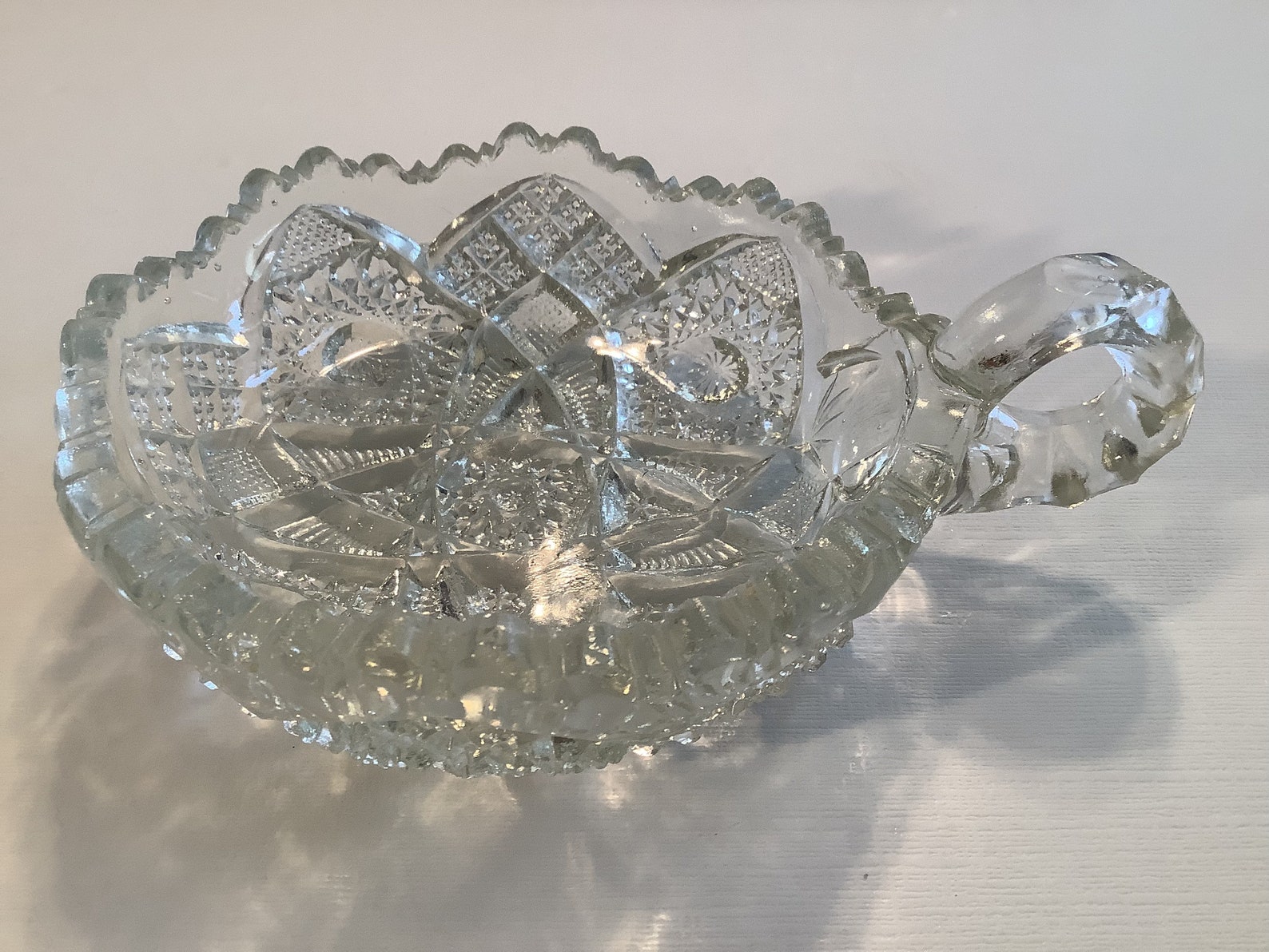 Vintage Imperial Glass Ohio EAPG Clear Glass Nappy Dish, Nucut Line 568 ...