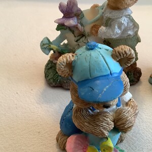 Bear Figurine Collectors!! Collection of 3 Resin Bear Figurines With ...