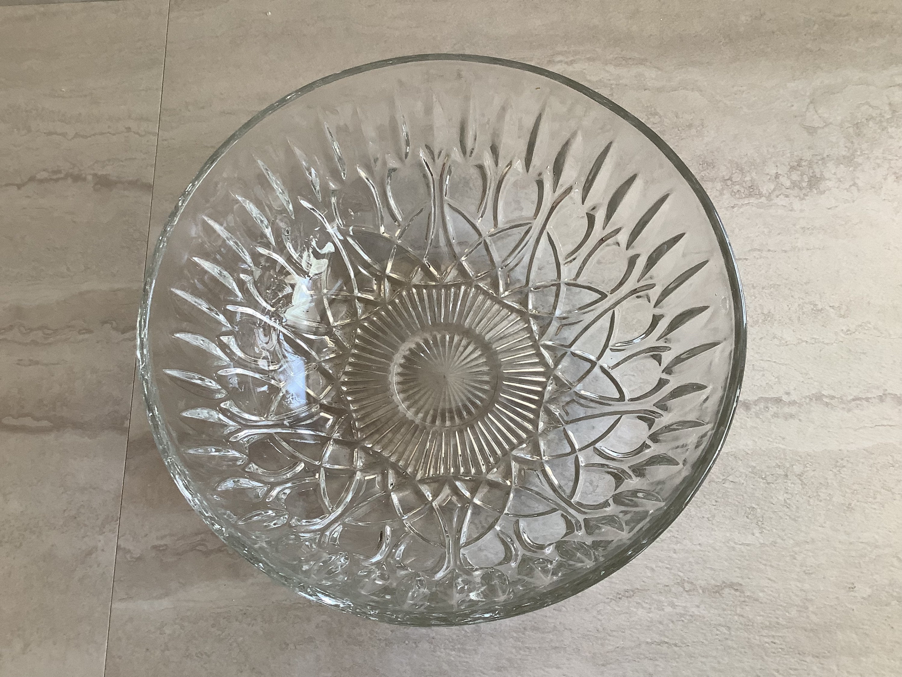 Vintage Pasari Indonesia Clear Glass Serving Bowl - Etsy
