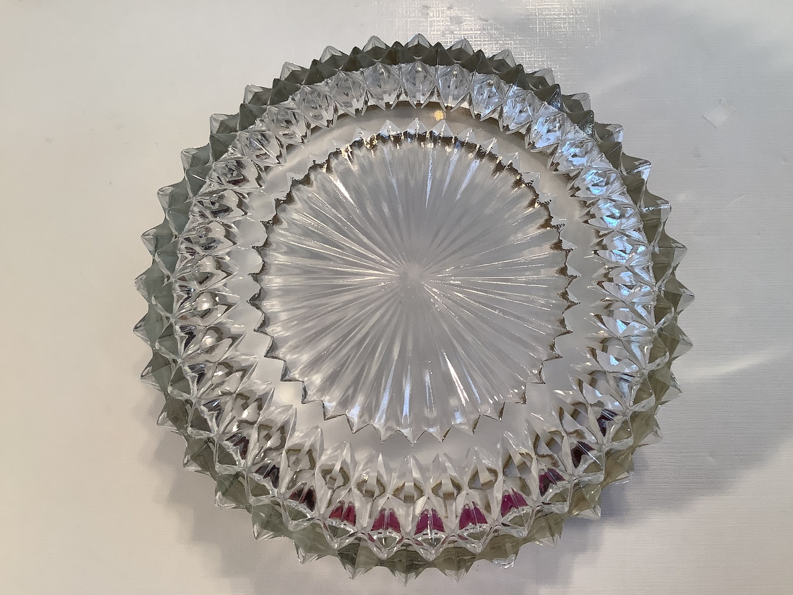 Vintage Indiana Glass Diamond Point Clear Pattern Clear Glass - Etsy