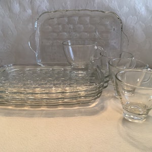 Vintage Federal Glass Yorktown colonial Pattern Clear Glass - Etsy