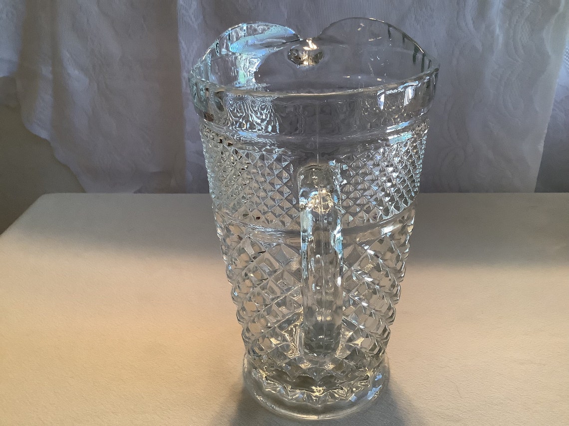 Vintage Anchor Hocking Wexford Pattern Cold Beverage Pitcher in a ...