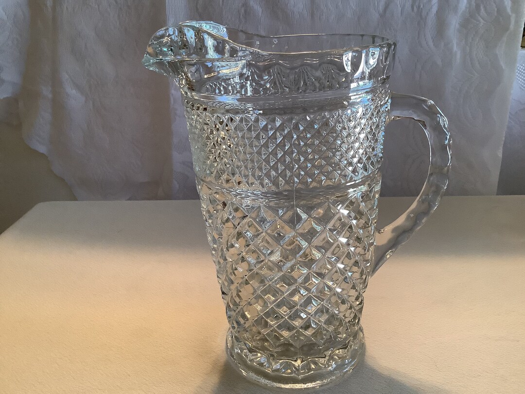 Vintage Anchor Hocking Wexford Pattern Cold Beverage Pitcher in a ...